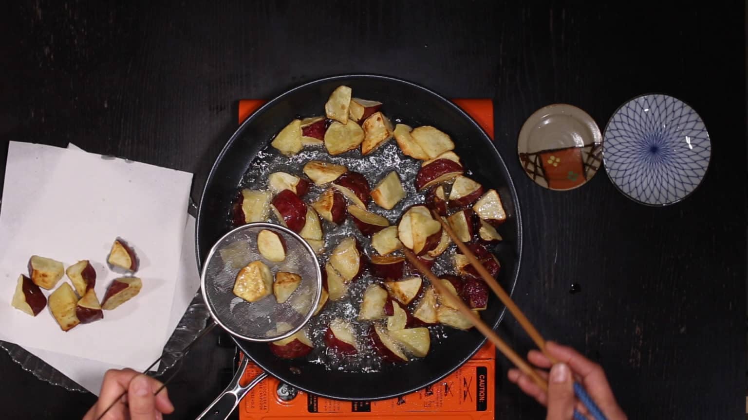 Daigaku Imo - Candied Sweet Potatoes 大学芋 (Recipe + Video) - Cooking ...